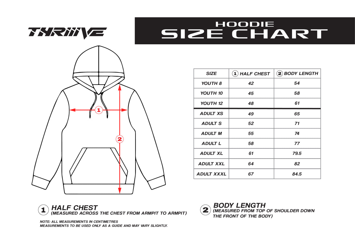 Thriiive Co Racer Hoodie Black - Adult